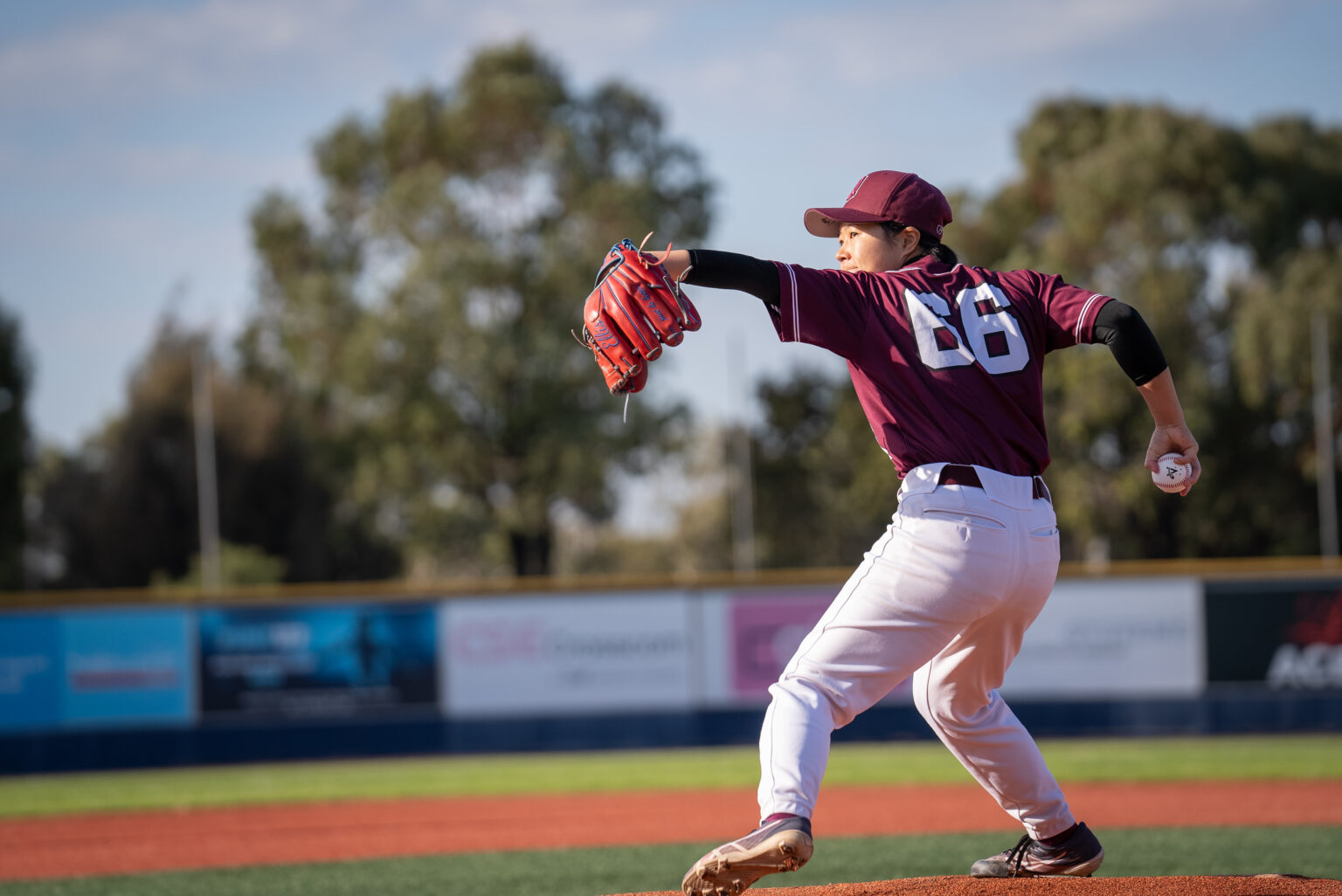 Lila Hall at home behind the plate | 2025 Australian Women's ...