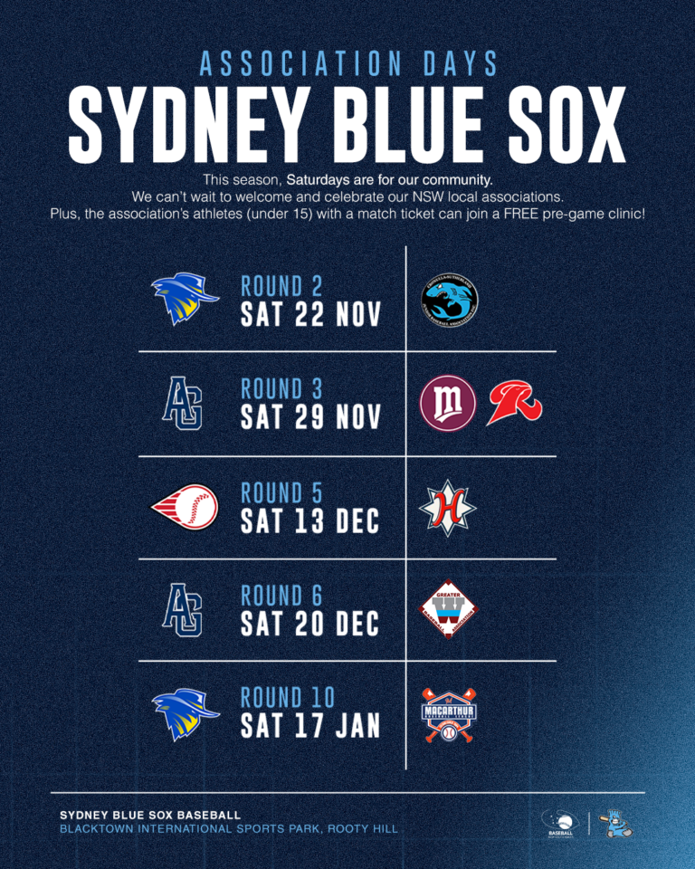 Game Day Information | Sydney Blue Sox